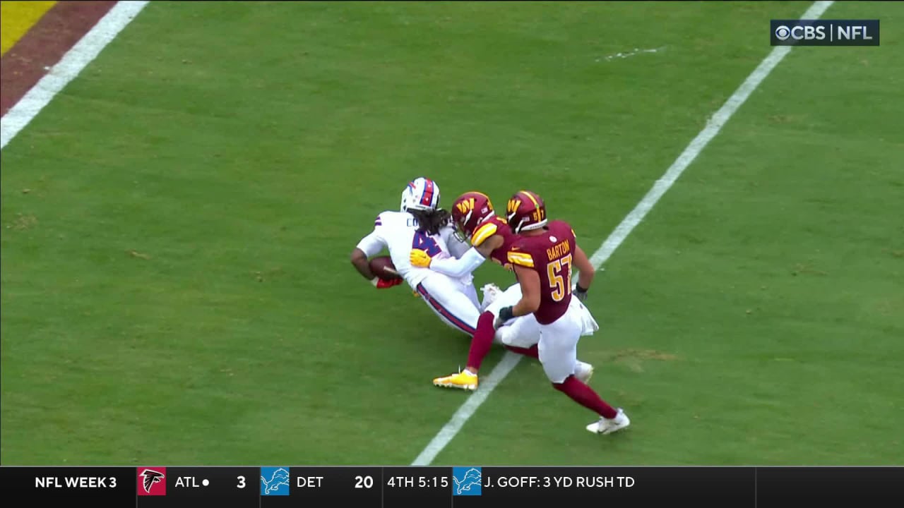 James Cook rushes for a 34-yard Gain | Bills at Commanders