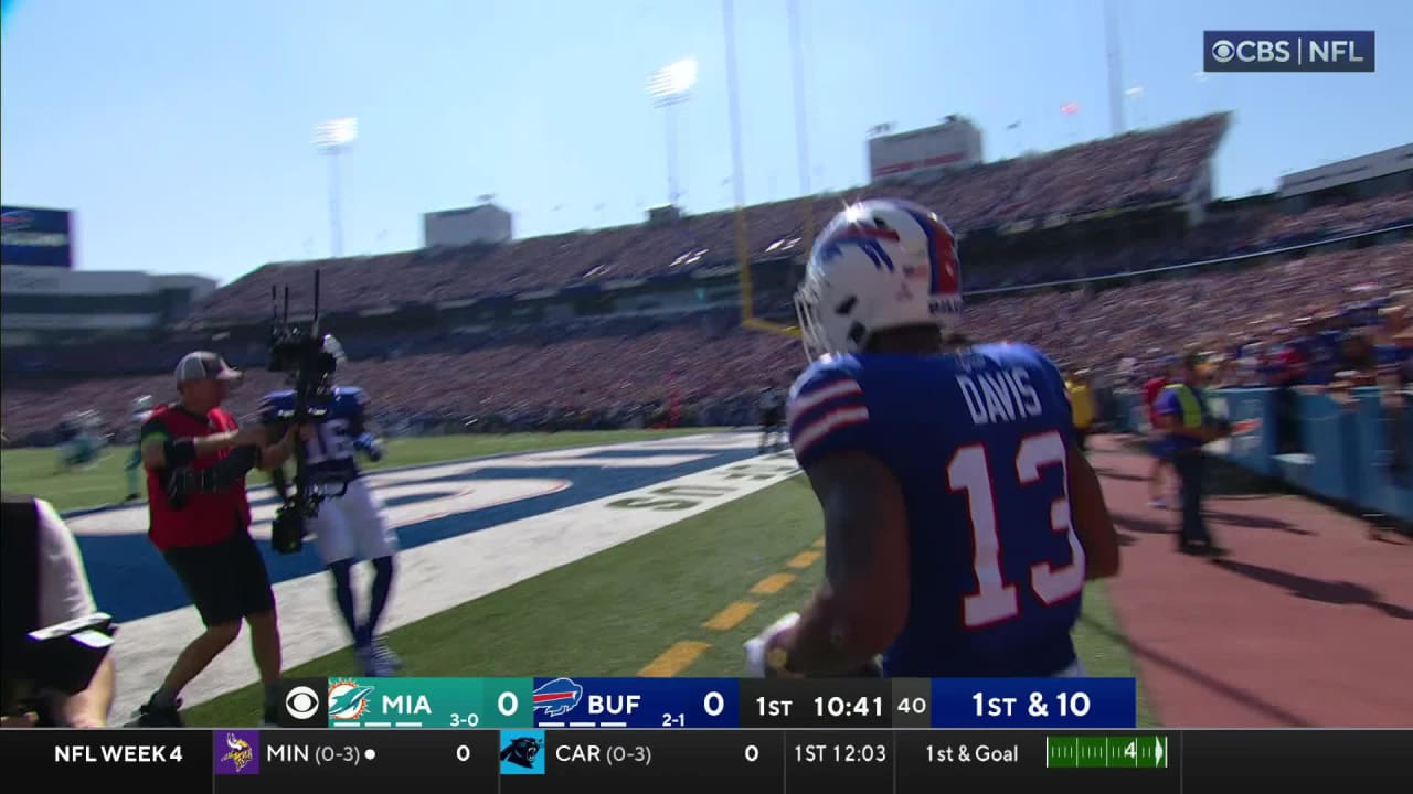 Josh Allen finds Gabe Davis for 18-yard touchdown | Bills vs. Dolphins | Week 4