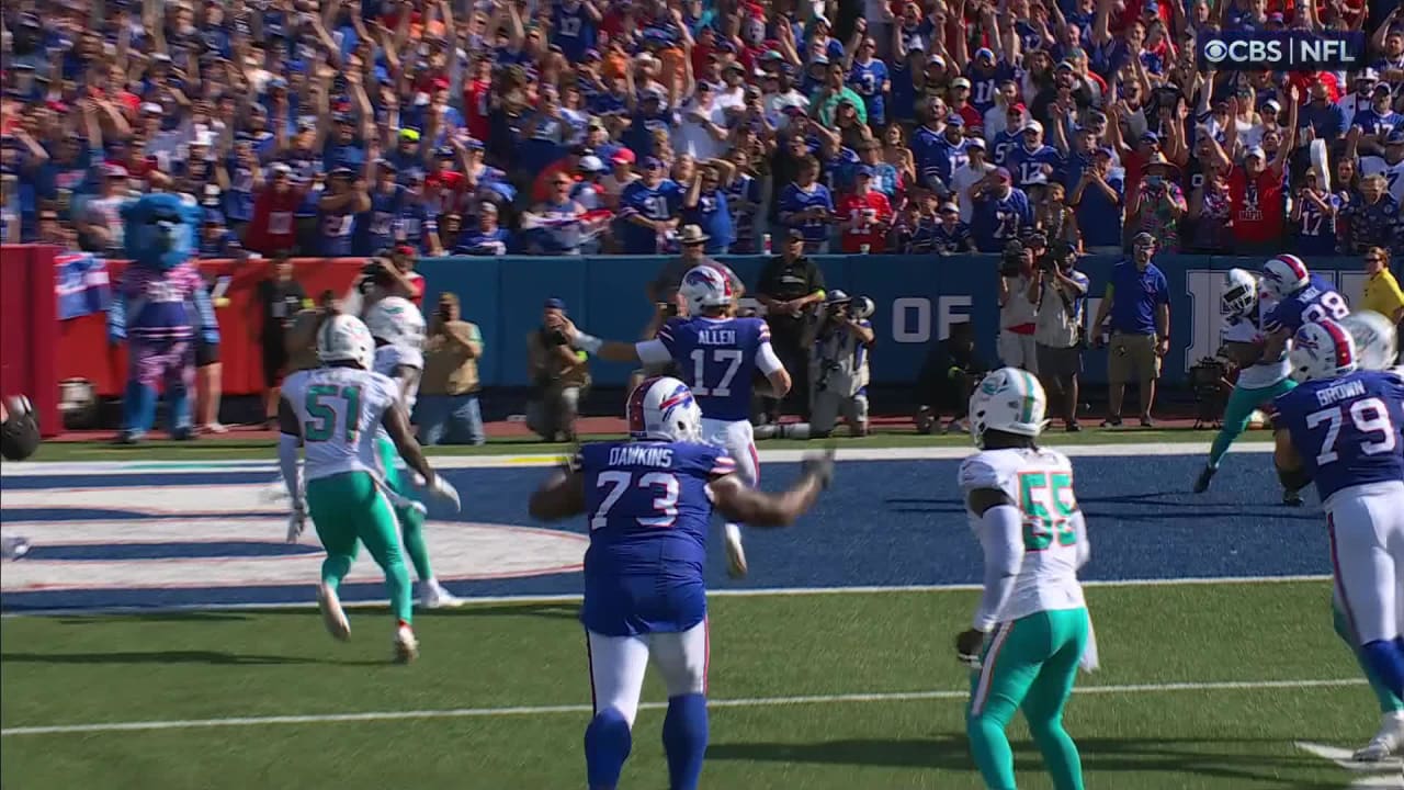 Josh Allen rushes for a 11-yard touchdown | Bills vs. Dolphins | Week 4