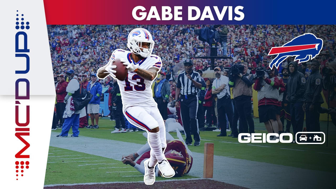 Gabe Davis Mic'd Up For Touchdown In Huge Win Over The Washington ...