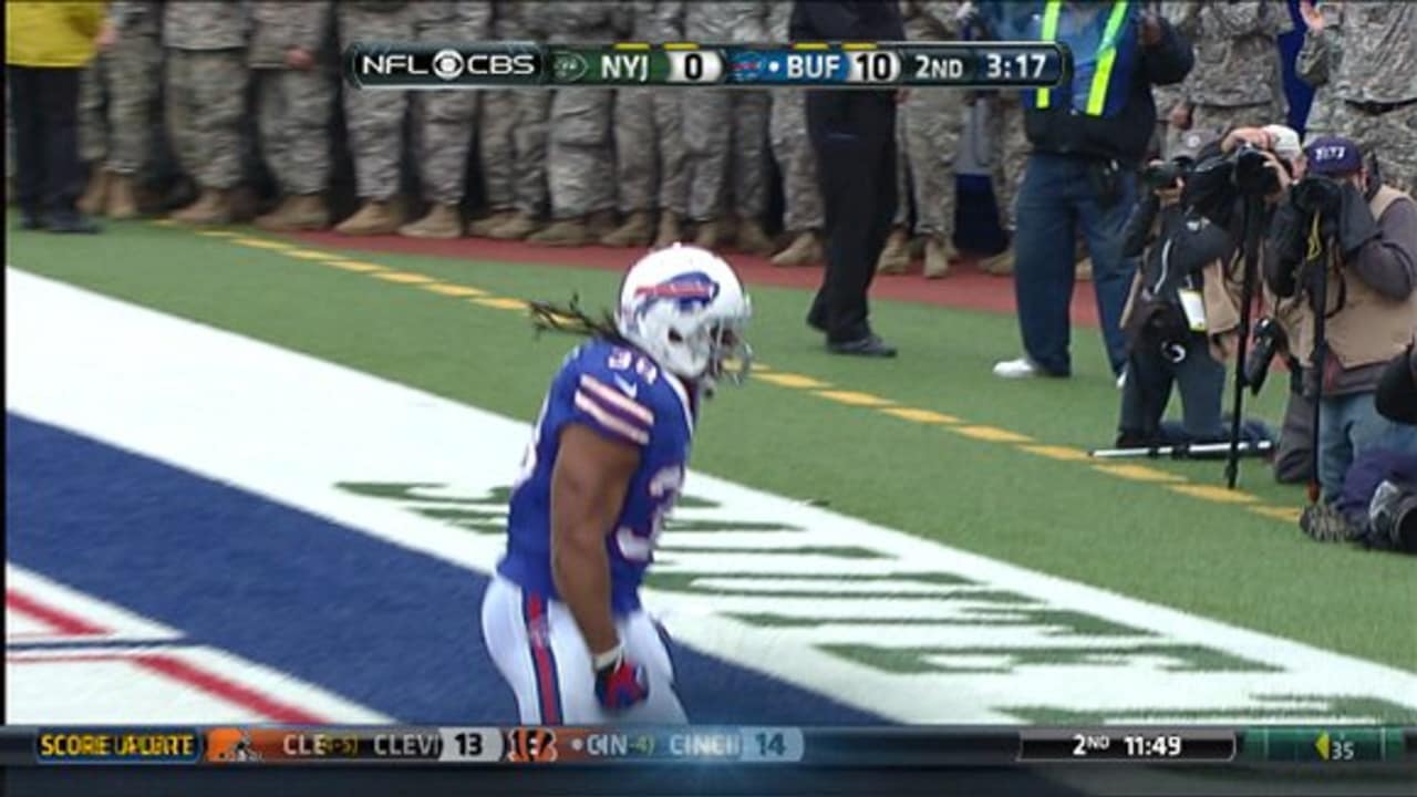 Buffalo Bills fullback Frank Summers 3-yard TD