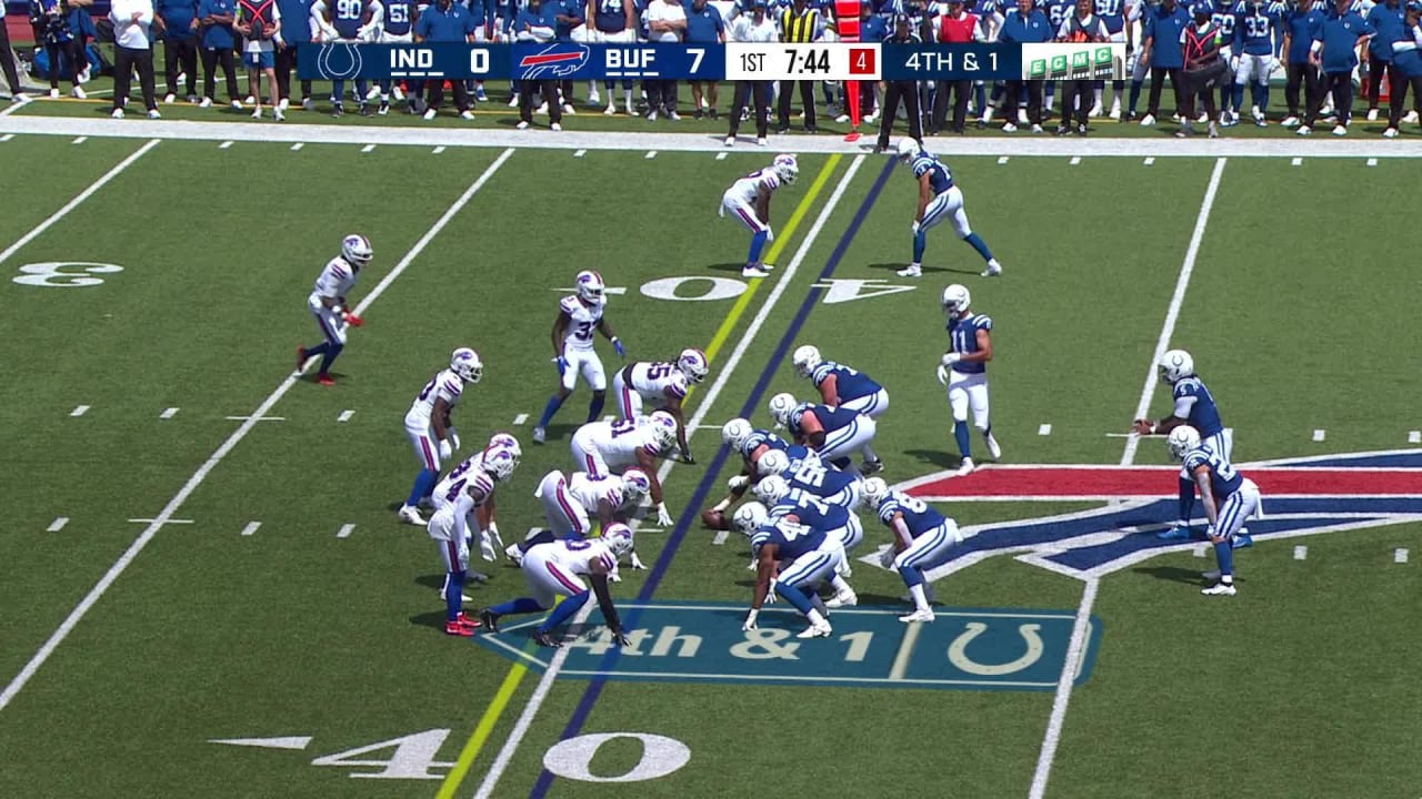 Tyrel Dodson, Damar Hamlin stuff Evan Hull on big fourth-down stop ...