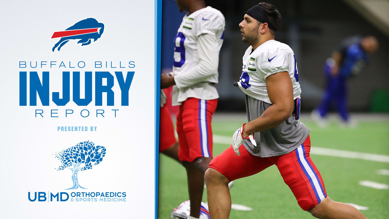 John Brown and Matt Milano headline Wednesday's injury report for the Bills