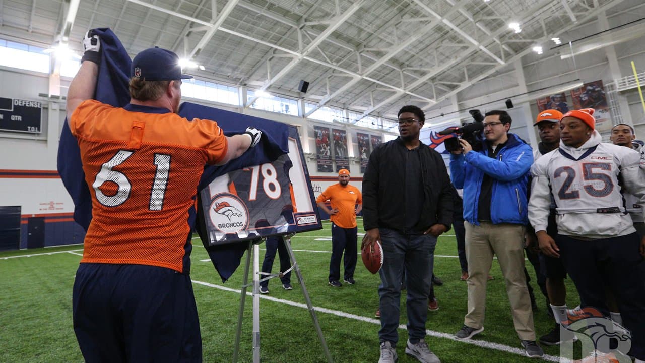 Ryan Clady returns for retirement honor at Broncos practice