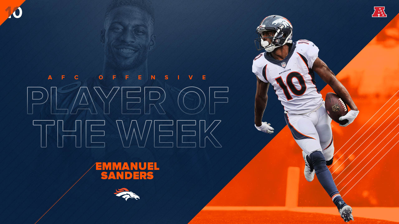 Emmanuel Sanders named AFC Offensive Player of the Week for Week 7 ...