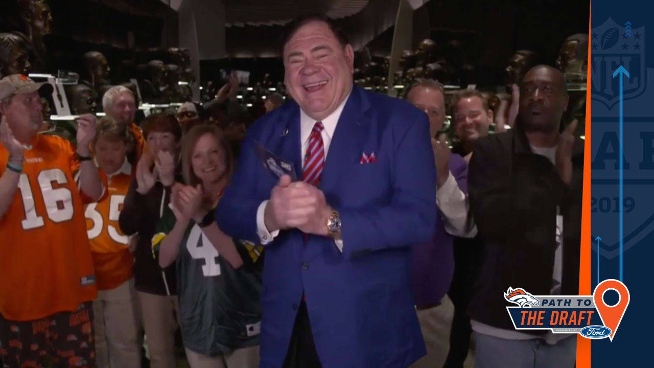 Pro Football Hall of Fame President David Baker announces Broncos ...