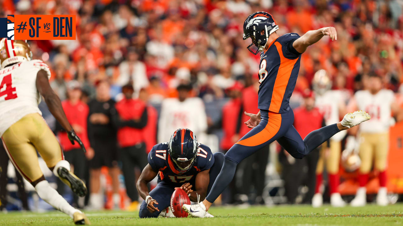 Brandon McManus' 55-yard field goal puts Broncos on scoreboard | Broncos vs. 49ers