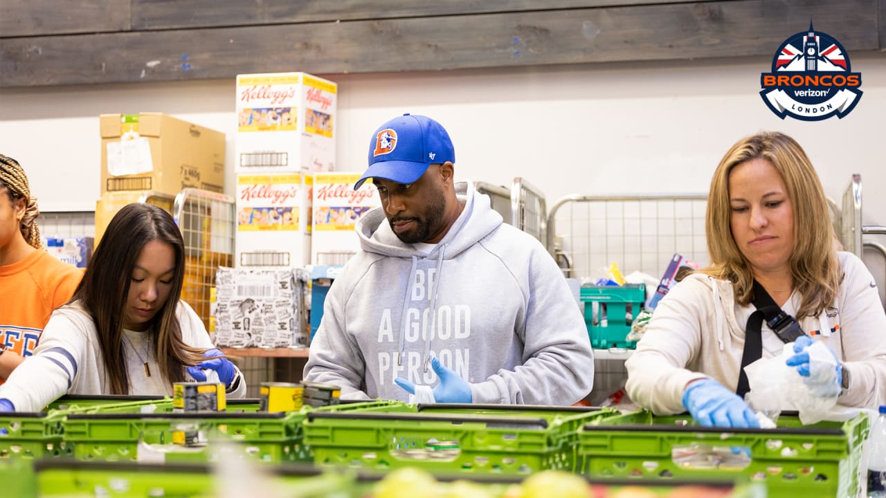Photos: Broncos help out at London's Community Kitchen