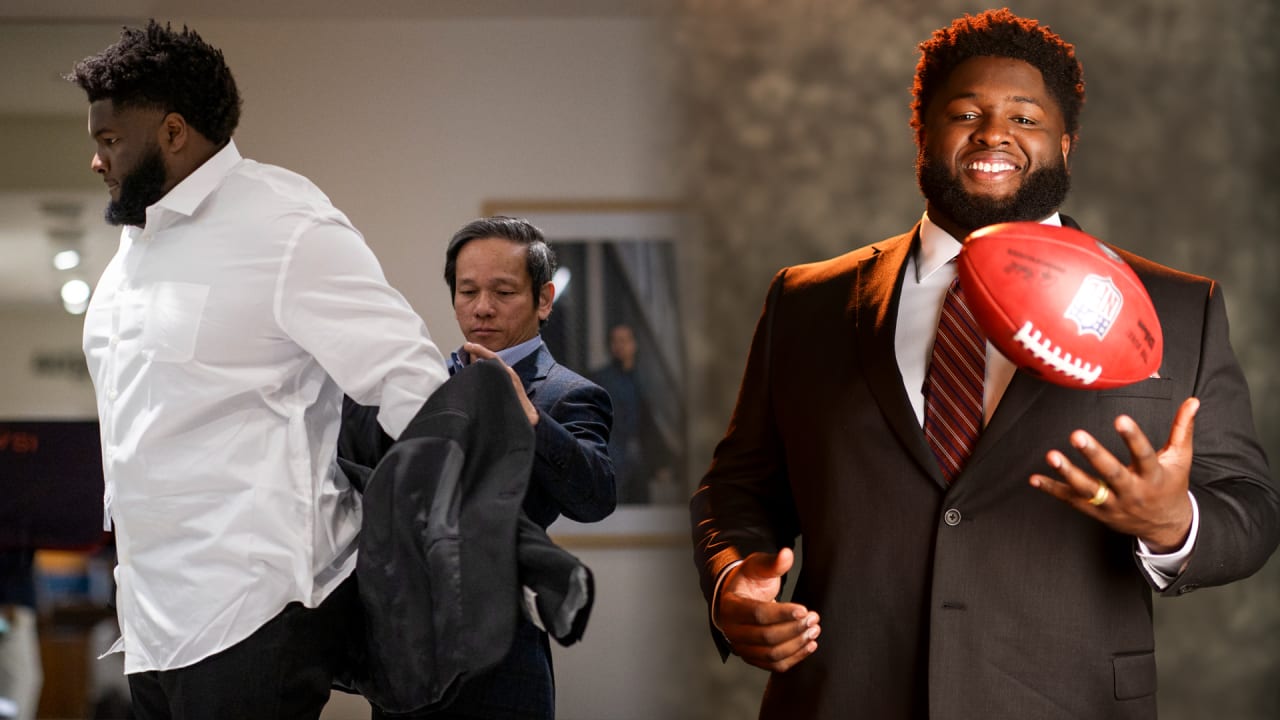 Suiting up: D.J. Jones' first day in Denver after signing with the Broncos