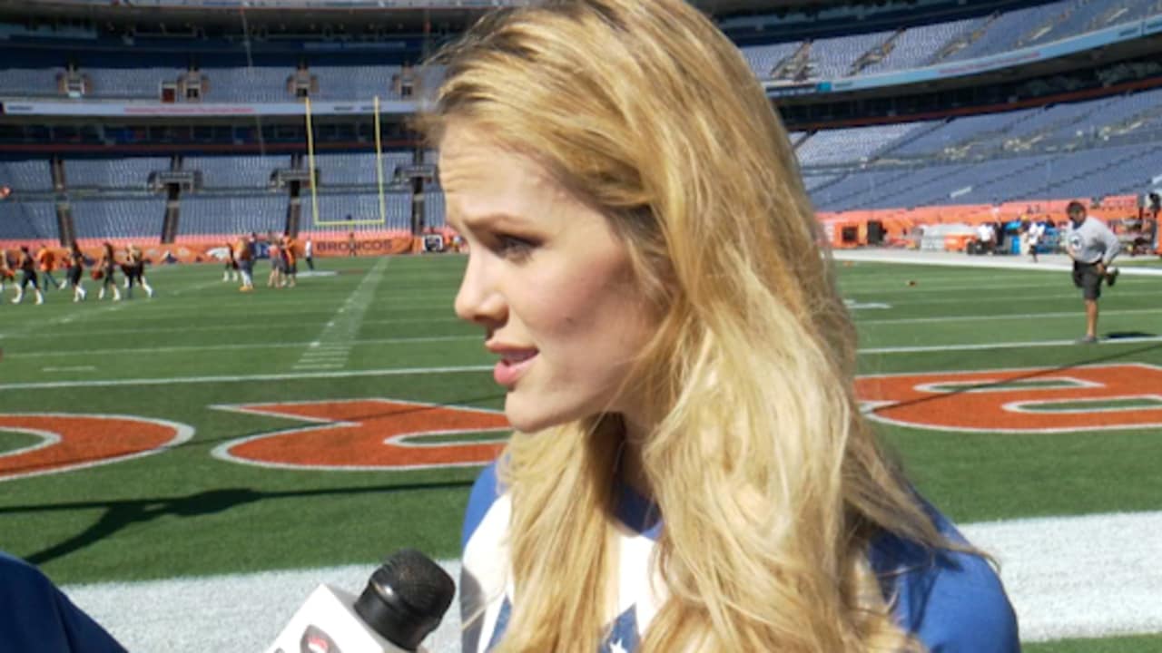 Model Brooklyn Decker on Panthers vs. Broncos