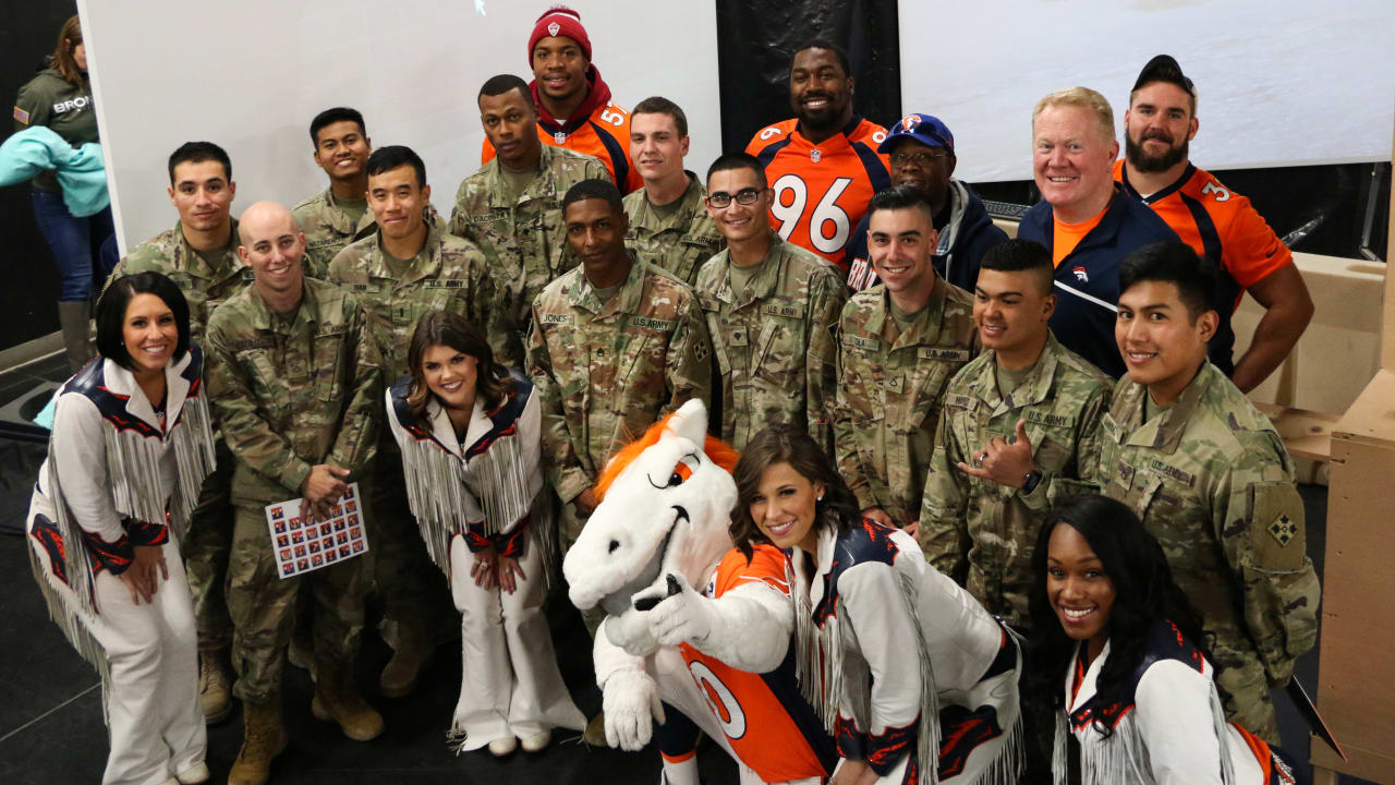 Broncos Salute to Service Caravan visits Fort Carson Army Base