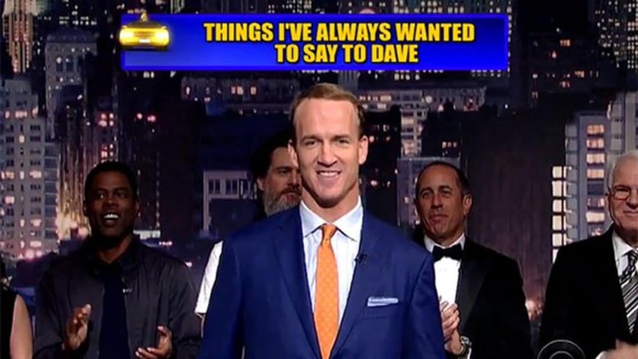 Manning on Letterman finale