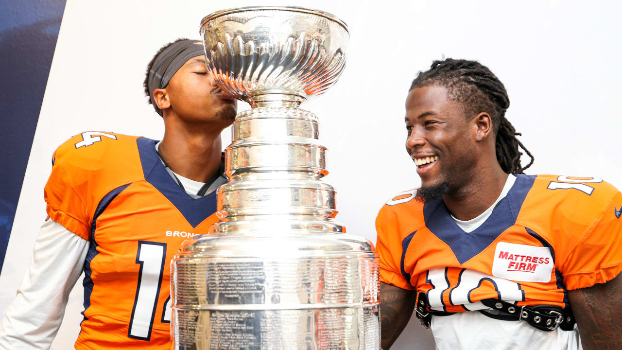 Photos: The Stanley Cup visits the Broncos at UCHealth Training Center