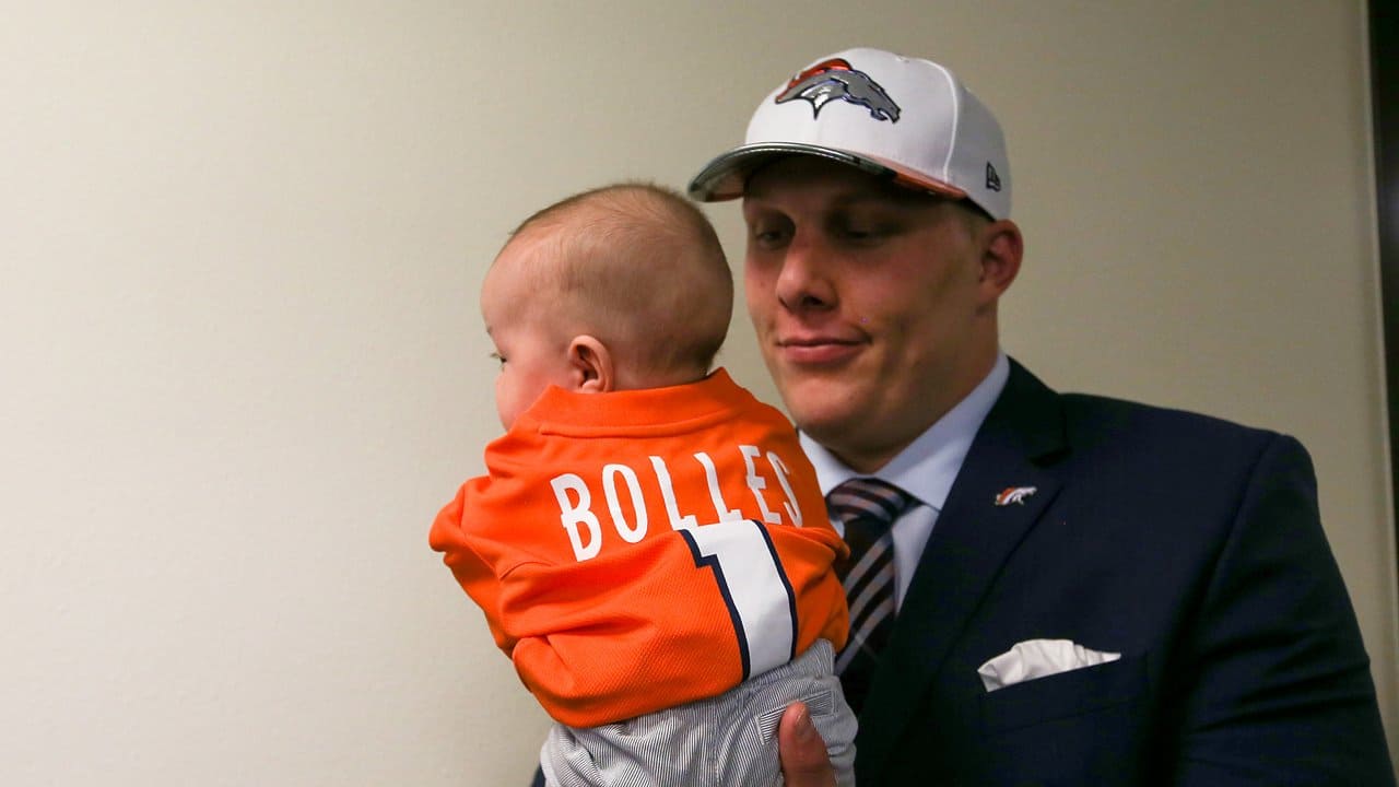 Baby Bolles checks out new crib