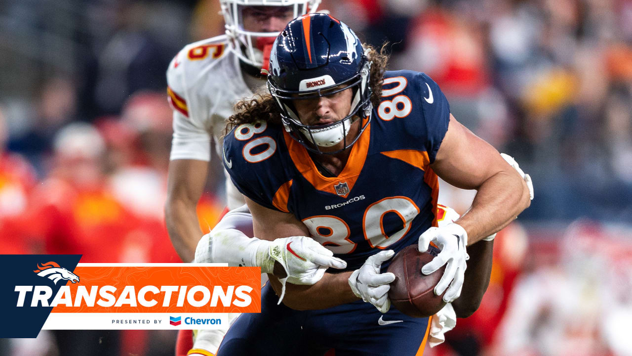 Broncos place TE Greg Dulcich on injured reserve