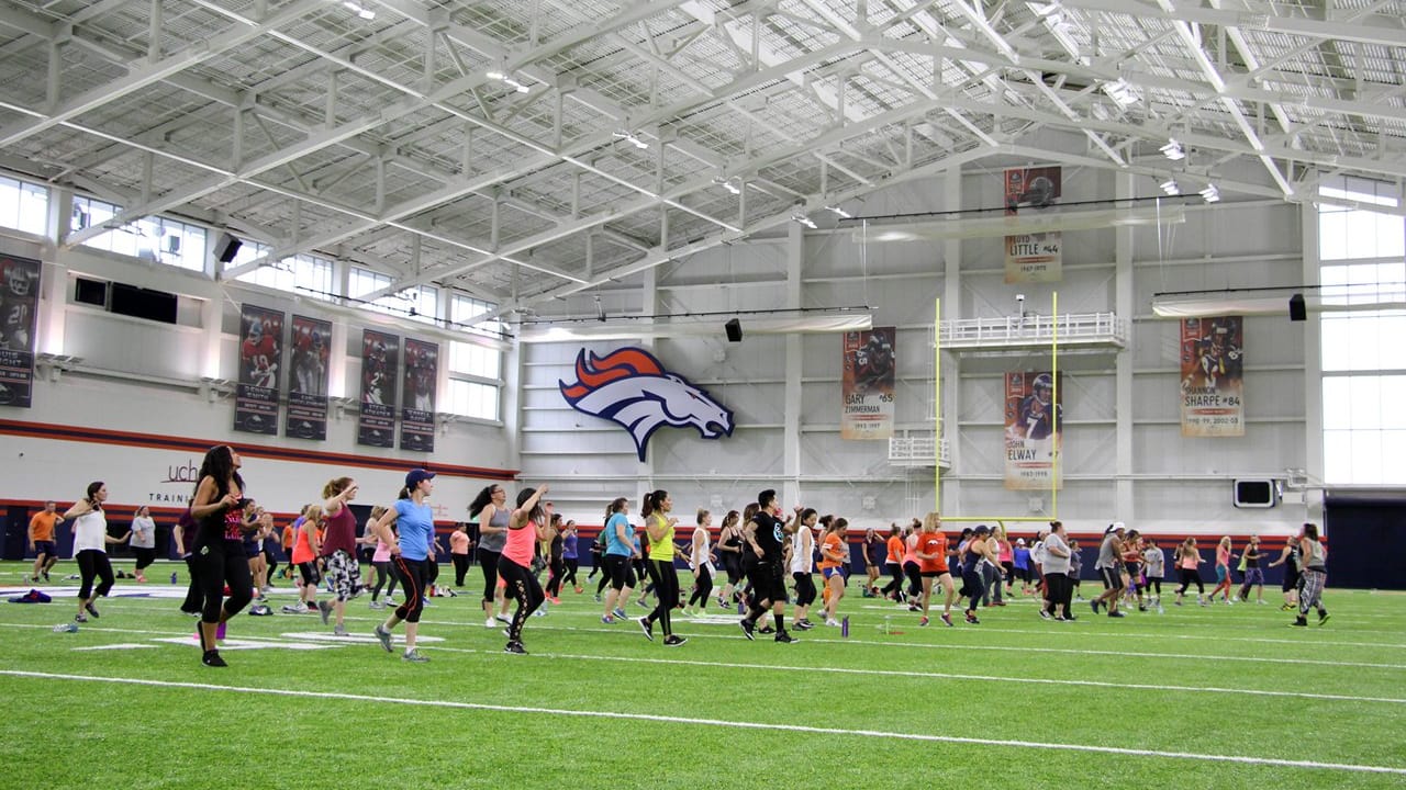 Broncos team up with 24 Hour Fitness for Zumba in the Fieldhouse