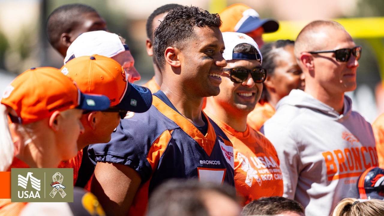 Broncos, USAA host military members for 'Salute to Service Boot Camp'