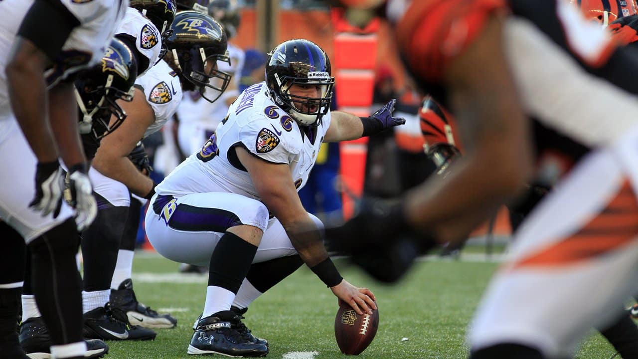 Through the years: center Gino Gradkowski