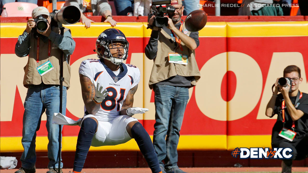 #DENvsKC: Tim Patrick brings in first career touchdown just before halftime