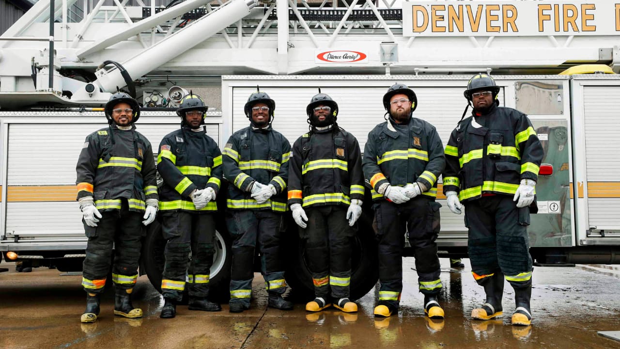 Photos: Broncos players visit Denver Fire Academy in recognition of ...