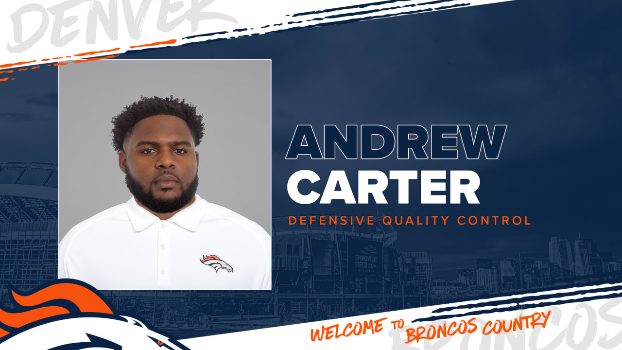 Broncos name Andrew Carter as defensive quality control coach