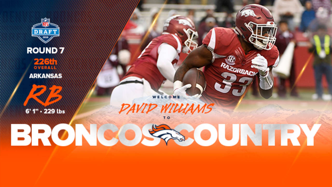 Broncos select RB David Williams with seventh-round pick