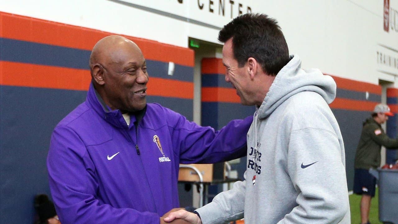 Boulder High School football players attend practice