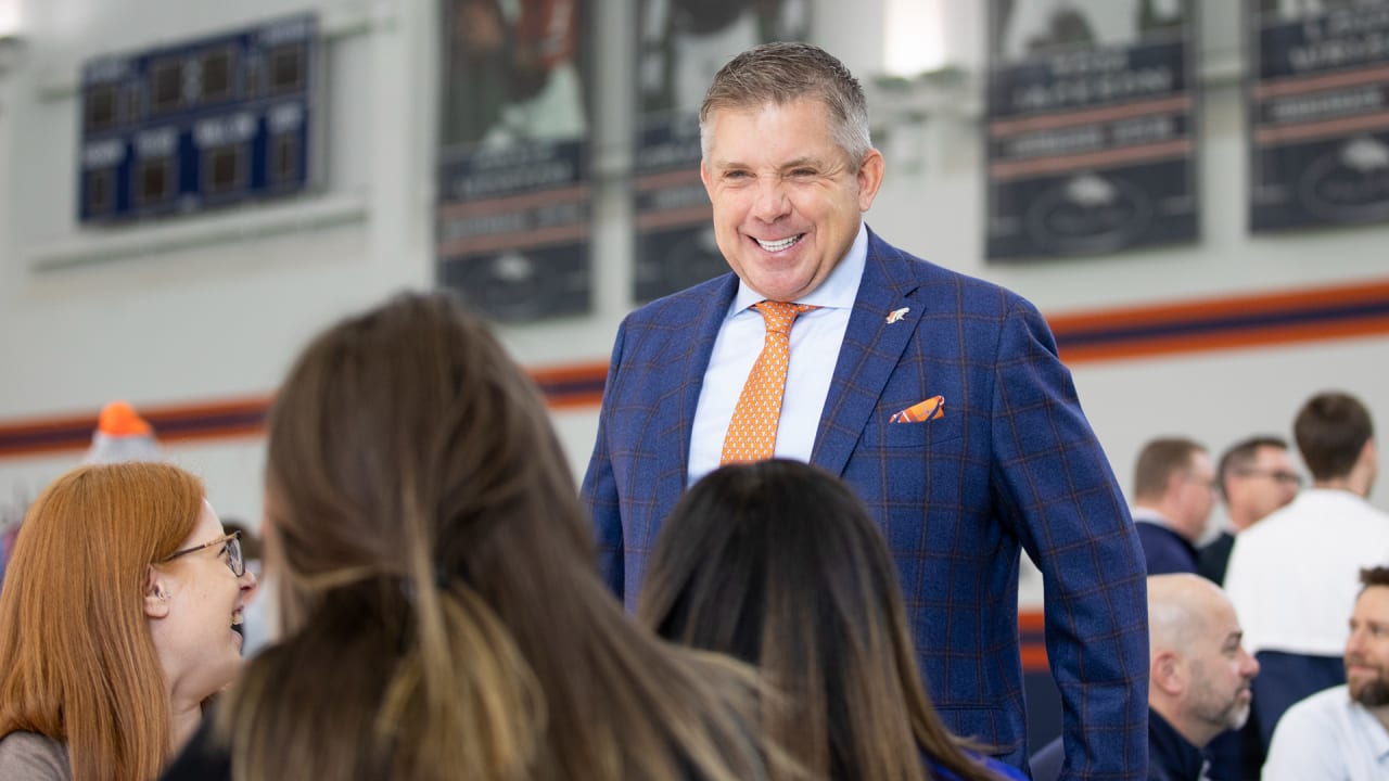 Photos: Sean Payton welcomed for his first day as the Broncos' new head ...