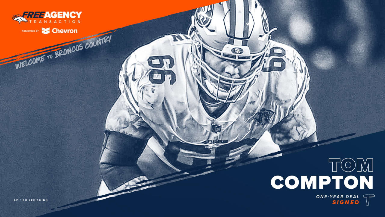 Broncos sign T Tom Compton to one-year deal