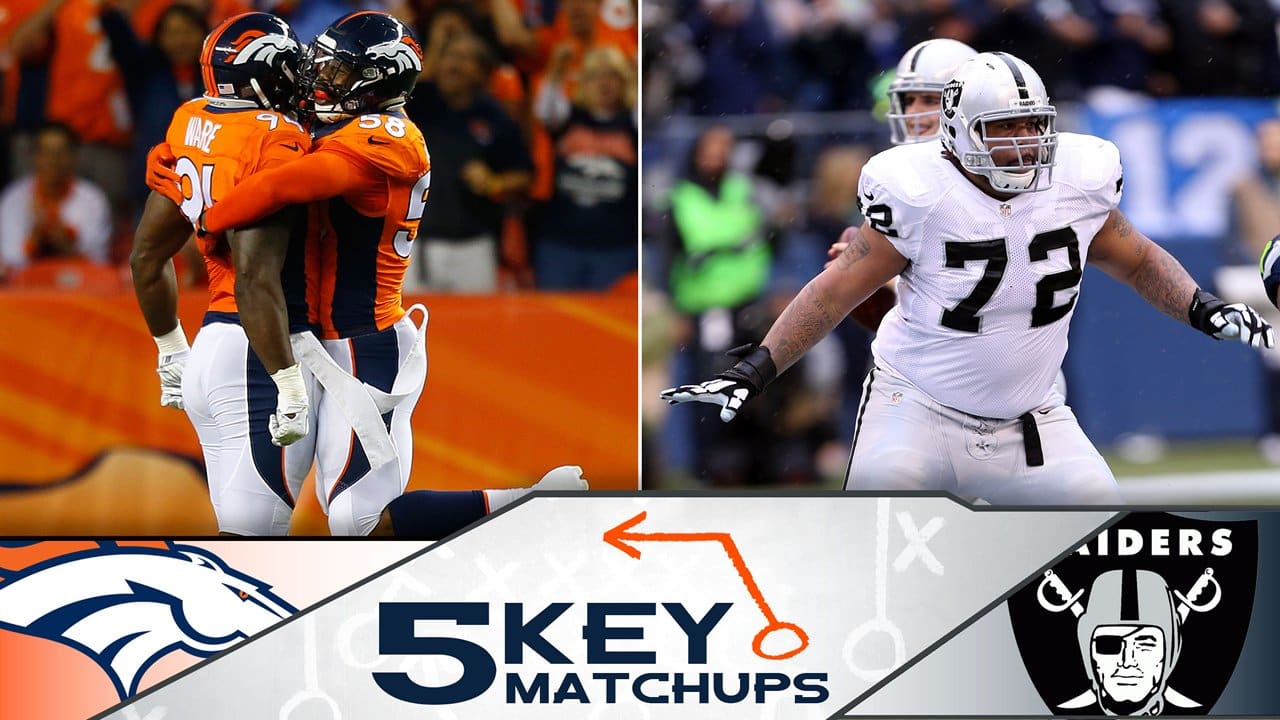 Five Key Matchups: Broncos-Raiders