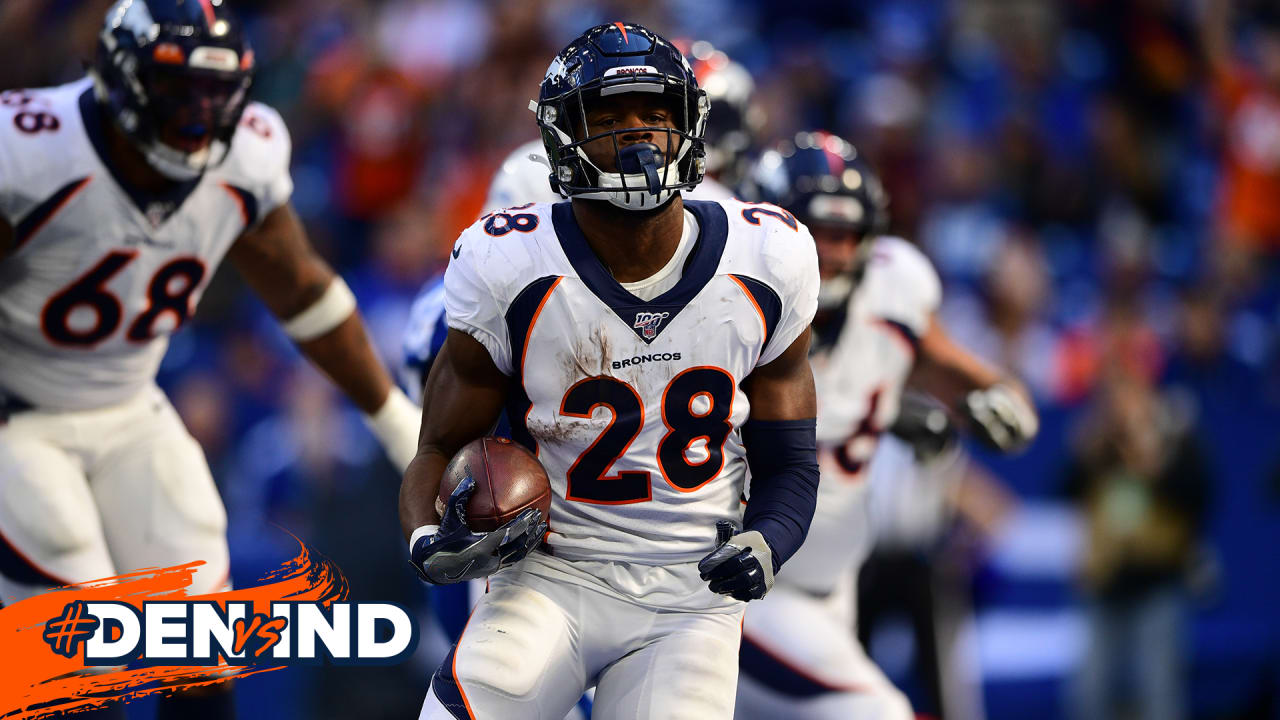 #DENvsIND: Royce Freeman weaves through defense for TD