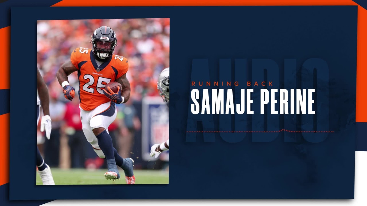 RB Samaje Perine on the running backs' usage as receivers: 'It gives the defense something else ...