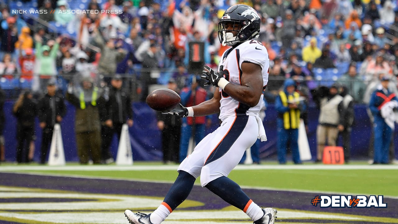 #DENvsBAL: Royce Freeman scores TD on Broncos' first offensive play ...