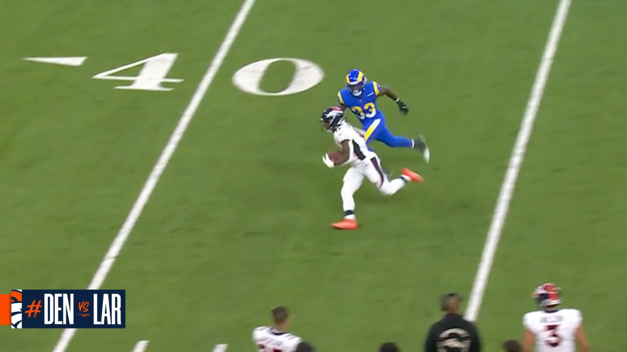 Chase Edmonds picks up 19 yards on catch-and-run | Broncos at Rams