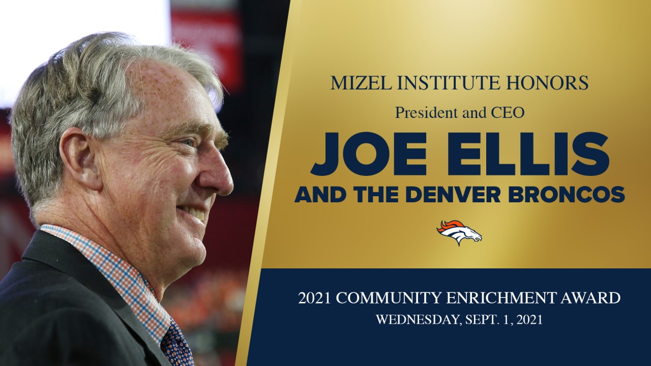 Joe Ellis, Broncos to receive Community Enrichment Award at 2021 Mizel ...