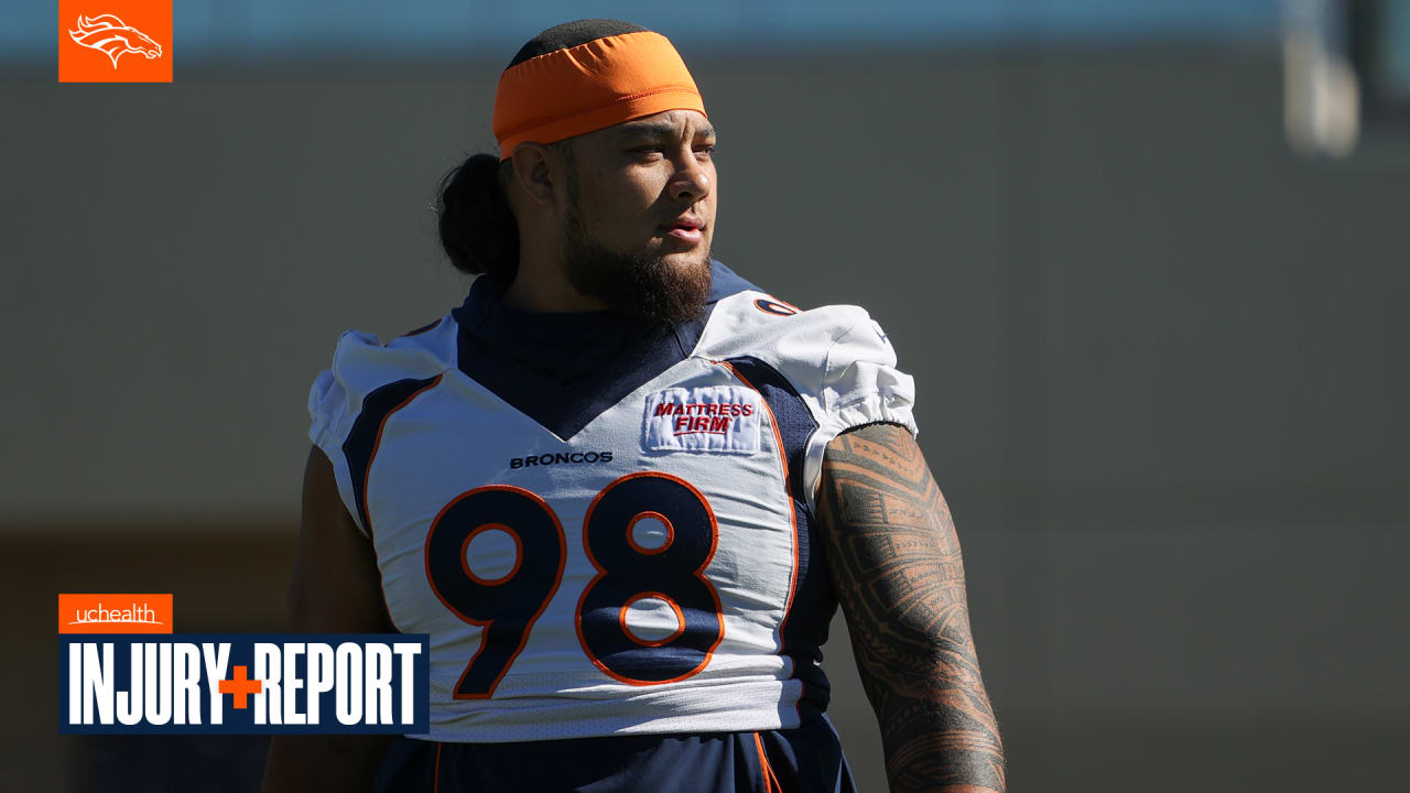 Injury Report: DL Mike Purcell among six Broncos to miss Wednesday practice