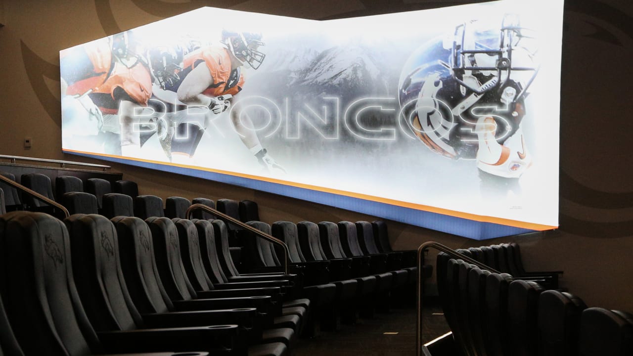 Broncos unveil upgrades to UCHealth Training Center's team meeting room ...