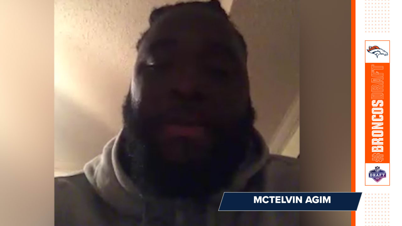 McTelvin Agim describes the moment he found out he was being drafted by ...