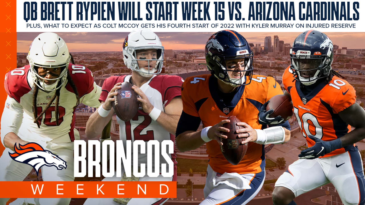Broncos Weekend: QB Brett Rypien named starter vs. Cardinals, OLB Randy ...