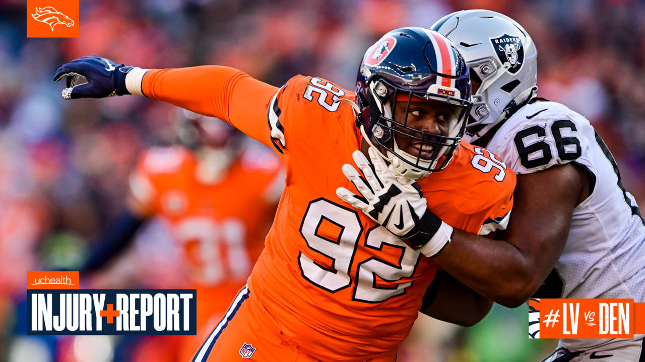 #LVvsDEN live injury updates: DE Jonathan Harris and RB Chase Edmonds ...