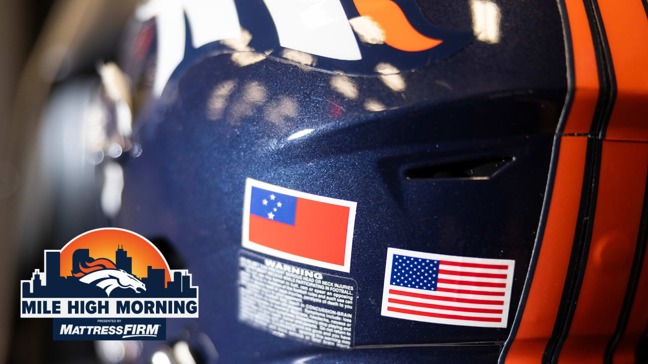 Mile High Morning: 10 Broncos to wear helmet flag decals through NFL ...