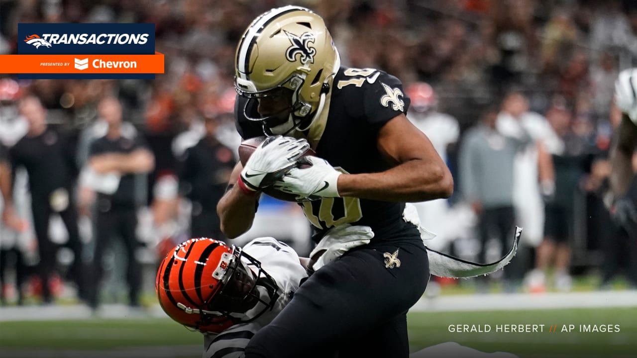 Broncos sign WR Tre’Quan Smith to practice squad, waive CB Essang ...