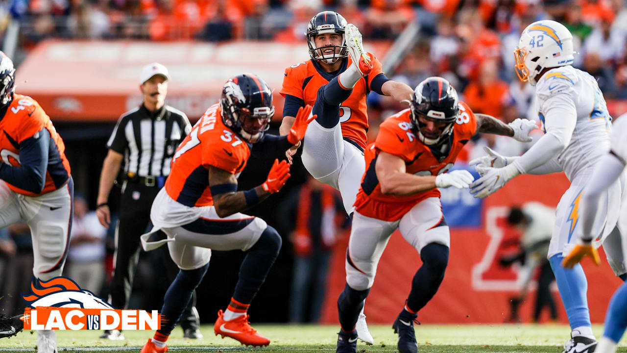 #LACvsDEN: Sam Martin's punt downed at Chargers' 1-yard line