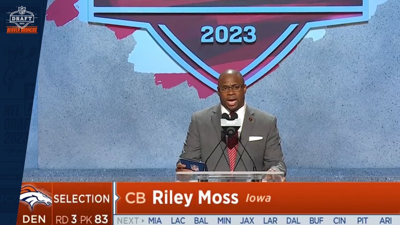 WATCH: Broncos select DB Riley Moss with 83rd-overall pick in 2023 NFL ...