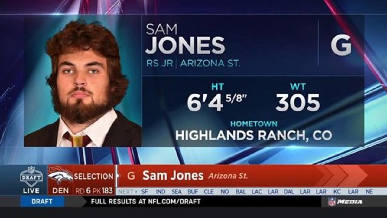 Broncos select ASU guard Sam Jones in sixth round