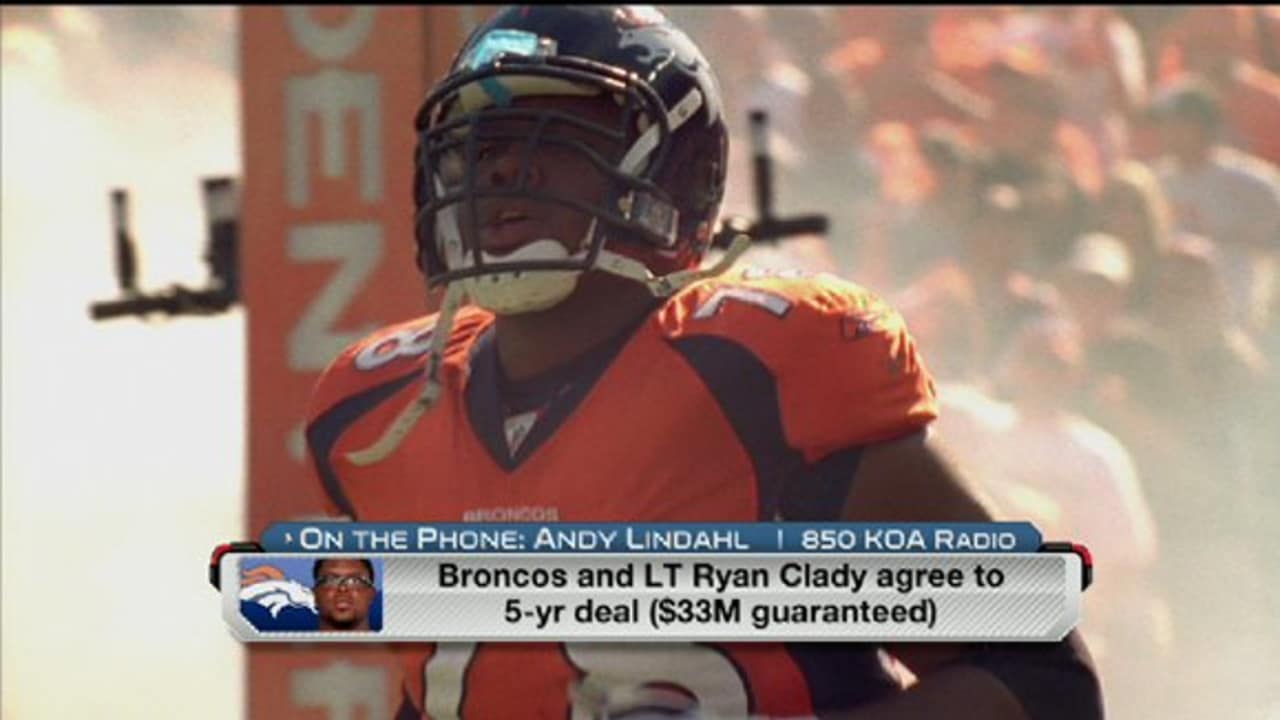 Ryan Clady agrees to contract with Broncos