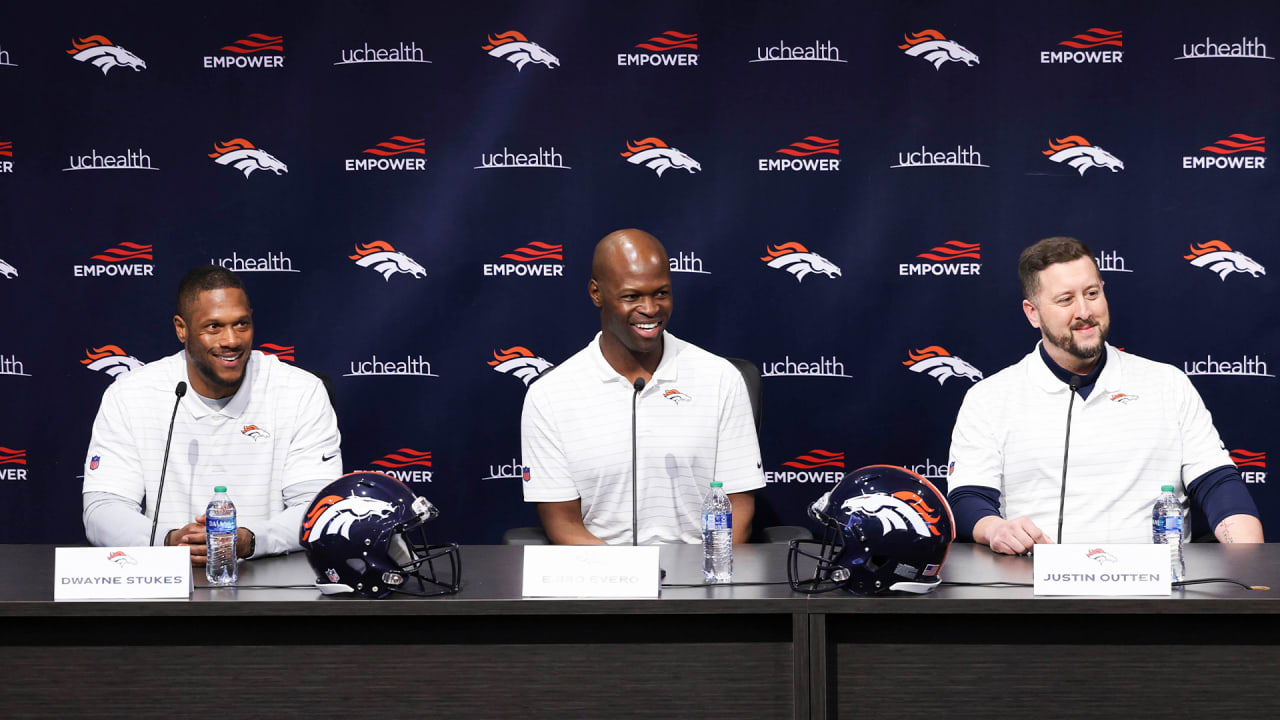 Broncos introduce coordinators Outten, Evero and Stukes