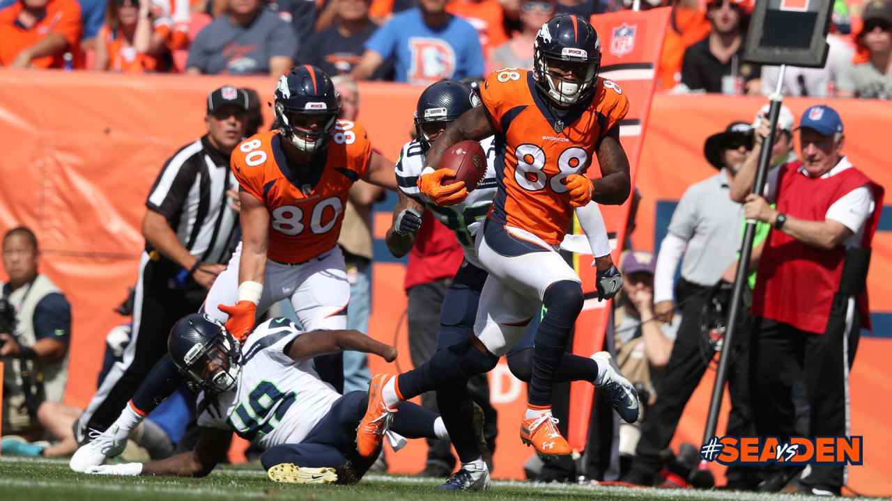 Demaryius Thomas turns catch on goal line into big gain