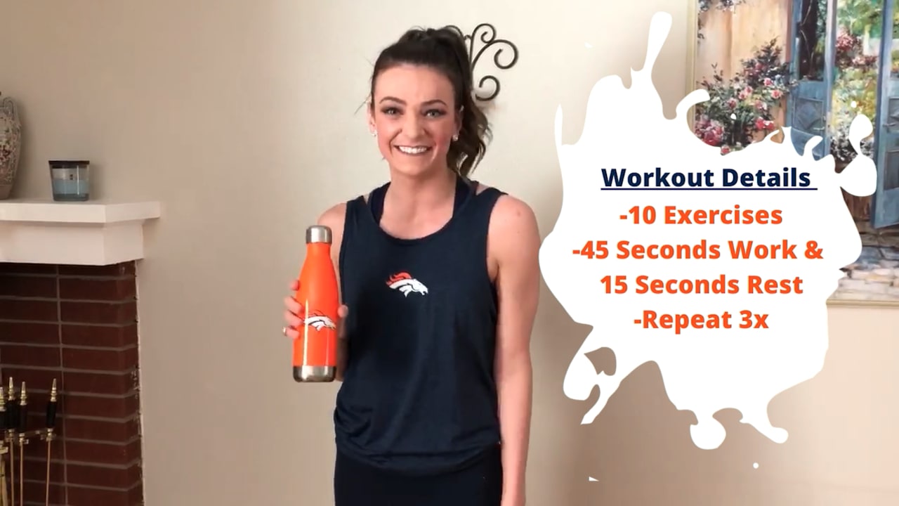 Broncos Fit home workouts: High intensity interval training