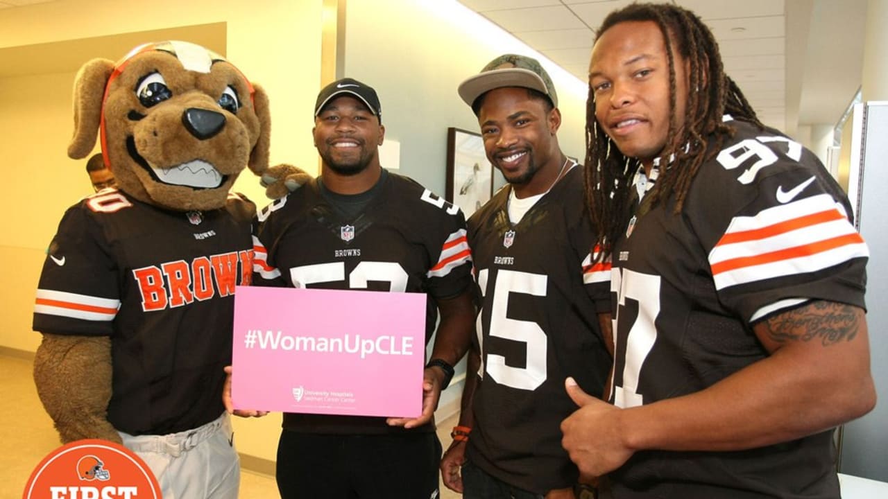 Browns Visit to Seidman Cancer Center